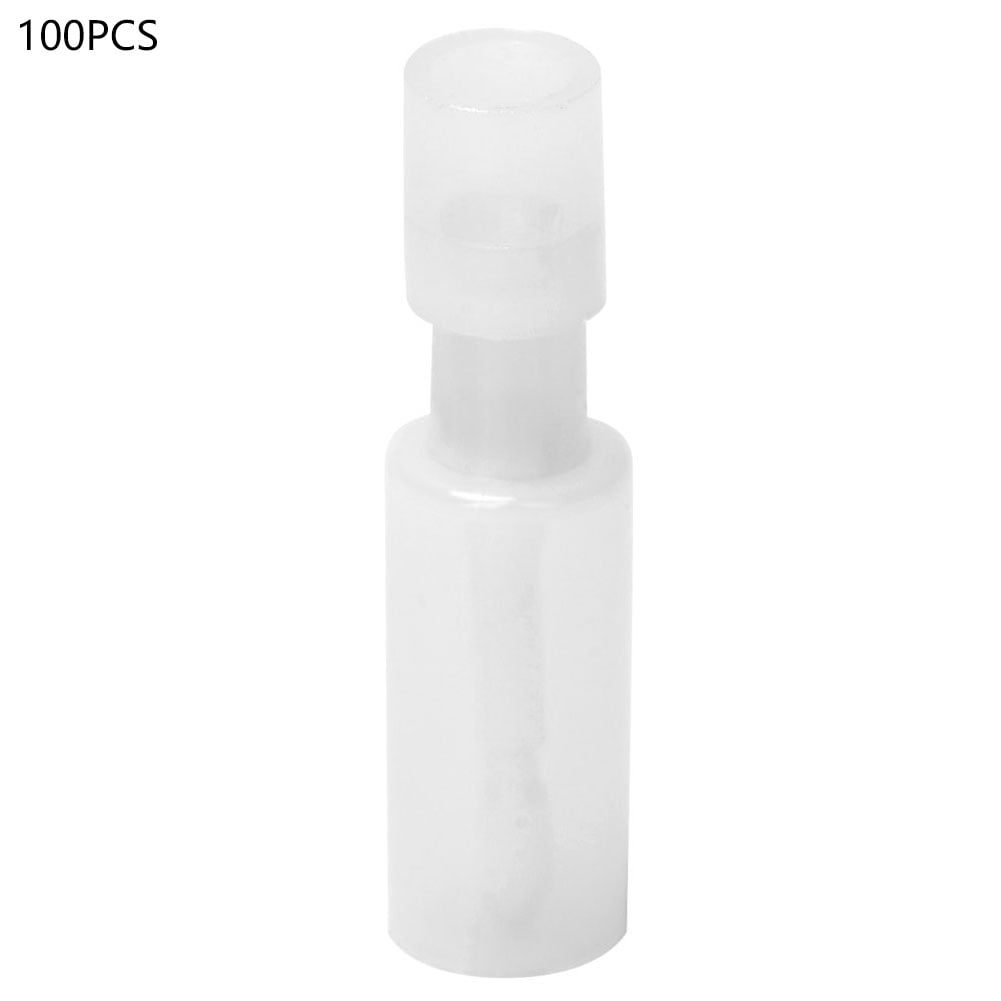 Conector de terminal tipo bala de 100 piezas, conector macho blanco 24 ...
