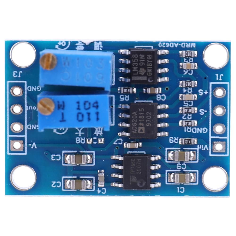 Amplificador AD620 Milivoltios Ajustable Microvoltios Alta Precisión DC ...