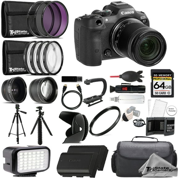 Canon EOS R7 Mirrorless Camera with High-Speed 32.5 MP Sensor and RF-S ...