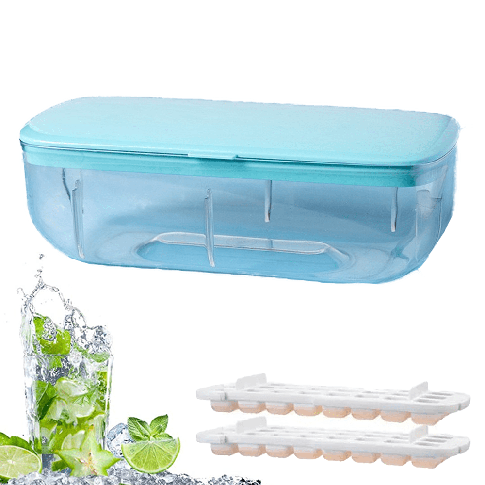 Ice Cube Storage Bin Stackable Easy Release Ice Container， for Cocktail ...