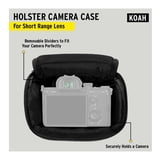 Koah Waterproof Holster Camera Case with Bag Straps and Lens Accessory ...
