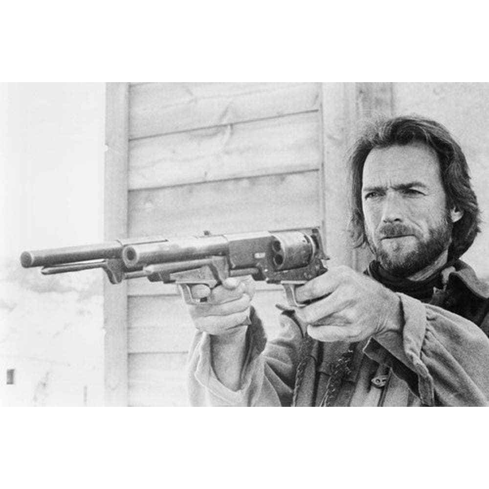 Clint Eastwood The Outlaw Josey Wales Pointing Two Guns Pistols 24x36 ...