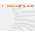 5PC Split Sheet Set-100% Egyptian Cotton, 1 Flat Sheet, 2 Fitted Sheet ...