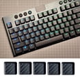 Customs Keyboard Keys 5Pcs Keycap Carbon Fibers Texture Nonslip Cover ...