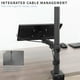 VIVO Black Single Laptop Notebook Desk Mount, Fully Adjustable ...