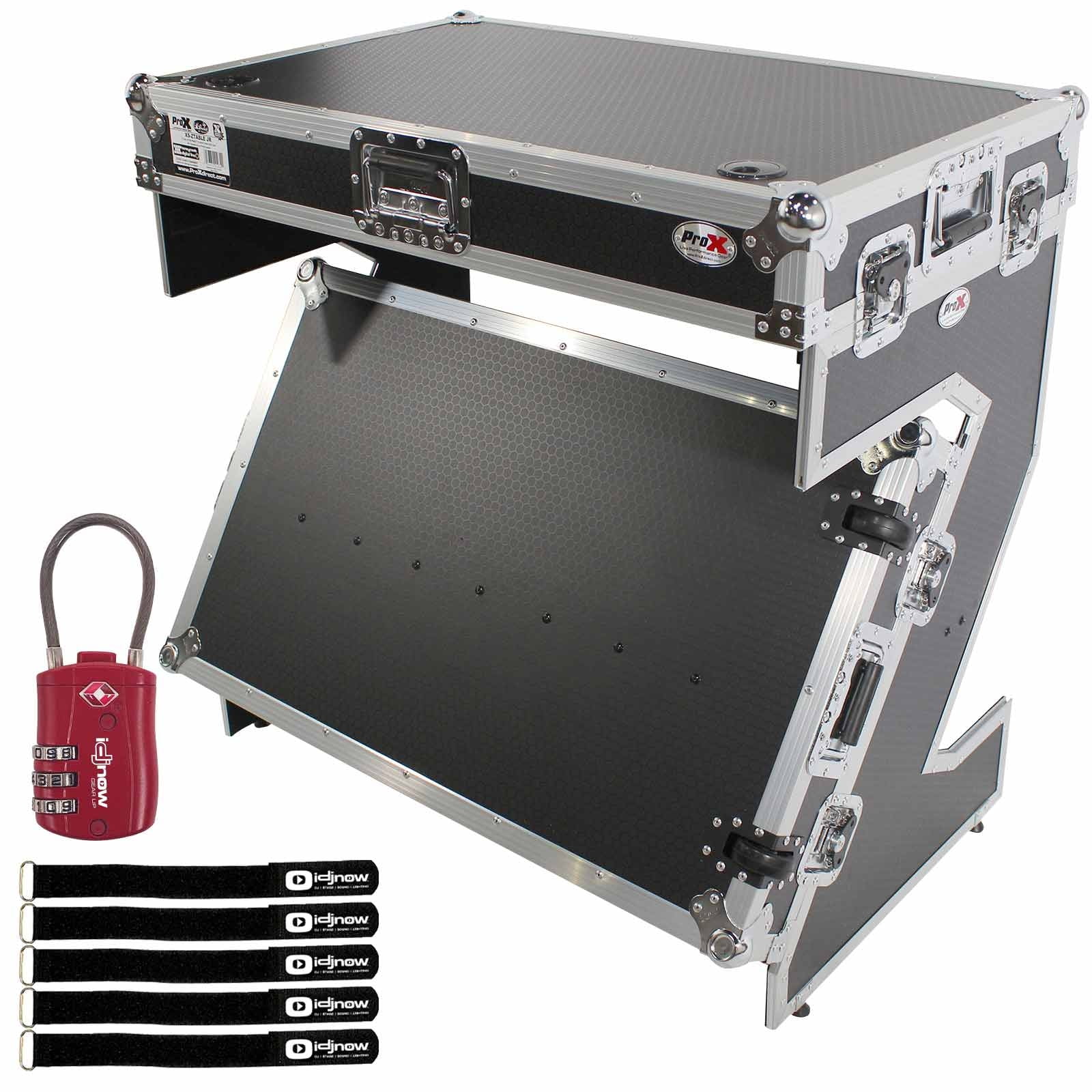 ProX XS-ZTABLE JR Junior Workstation Portable Flight Case Table with ...