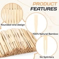 100 mini bamboo forks, 3.5-inch mini forks for appetizers, disposable ...
