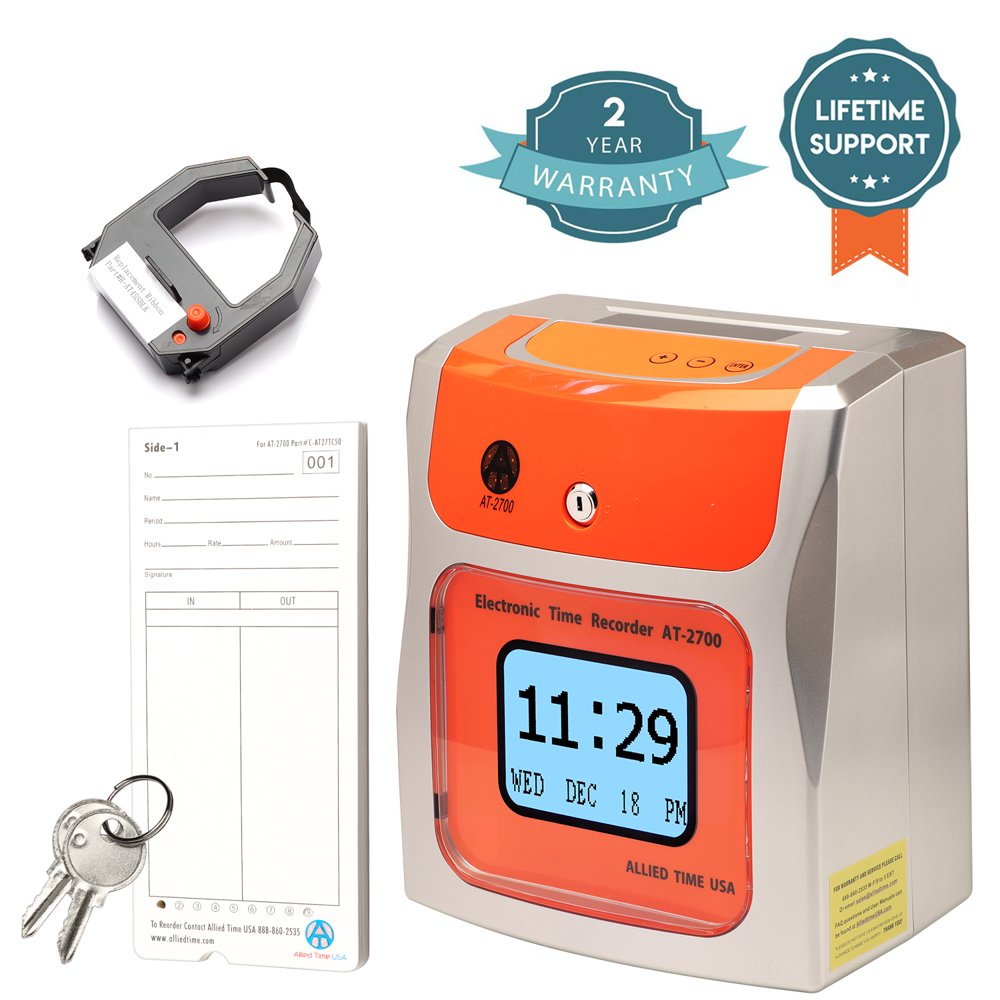 Small Business Time Clock - AT2700 - Bundle Offer - Walmart.com ...
