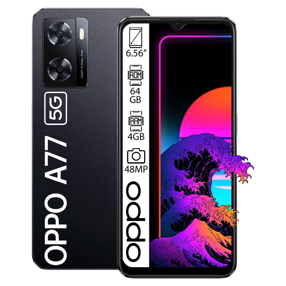 Smartphone Oppo A77 64GB 4GB - Negro | Walmart en línea