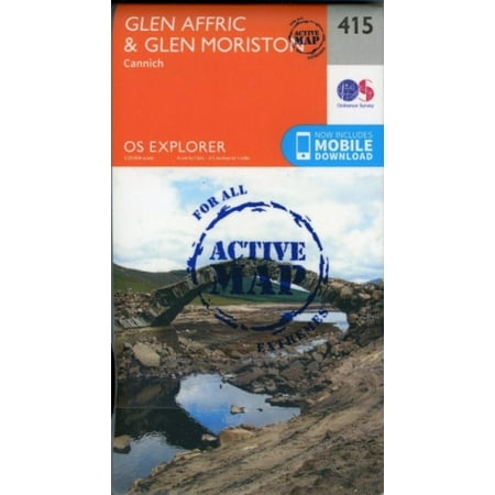 Glen Affric and Glen Moriston (OS Explorer Active Map) | Walmart Canada