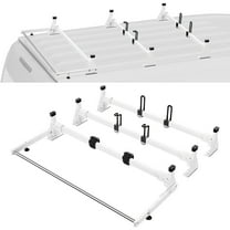 VEVOR Trailer Ladder Rack, 54" 3 Crossbars Ladder Roof Rack, Heavy-duty ...