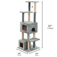 Two by Two Honeycrisp 67-inch Cat Tower and Playground - Walmart.com