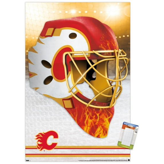 Trends International NHL Calgary Flames - Mask 20 Wall Poster 22.375" x ...