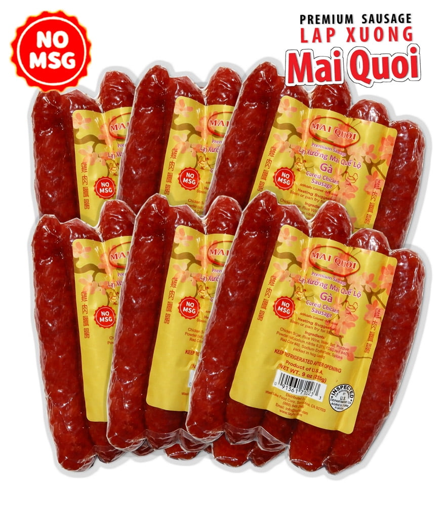 Cured Chicken Sausage Lap cheong Specialty Recipe net wt. 9oz x 6 packs ...