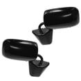TRQ Mirror Manual Black 3 Bolt Mount LH Driver RH Passenger Pair for ...