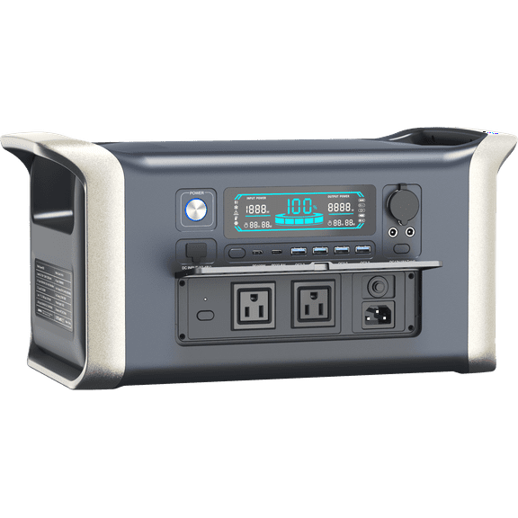 EF EcoFlow DELTA 3 Portable Power Station, 1024Wh LiFePO4 Battery, Solar Generator, 1800W AC ...