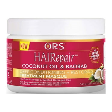 ORS HAIRepair Coconut Oil and Baobab Intensive Hair Masque, Moisture ...