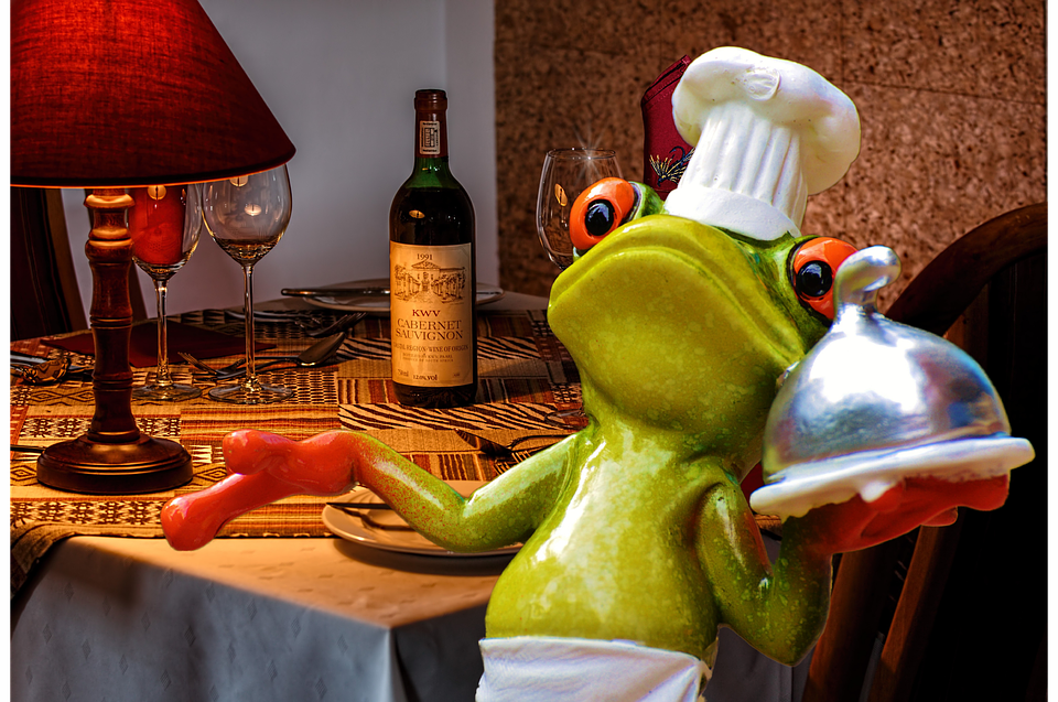 Gourmet Delicious Cooking Frog Eat Food Kitchen-20 Inch By 30 Inch ...