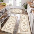 Ileading Boho Kitchen Rug Sets 3 Piece Runner Bohemian Mats Non Skid ...