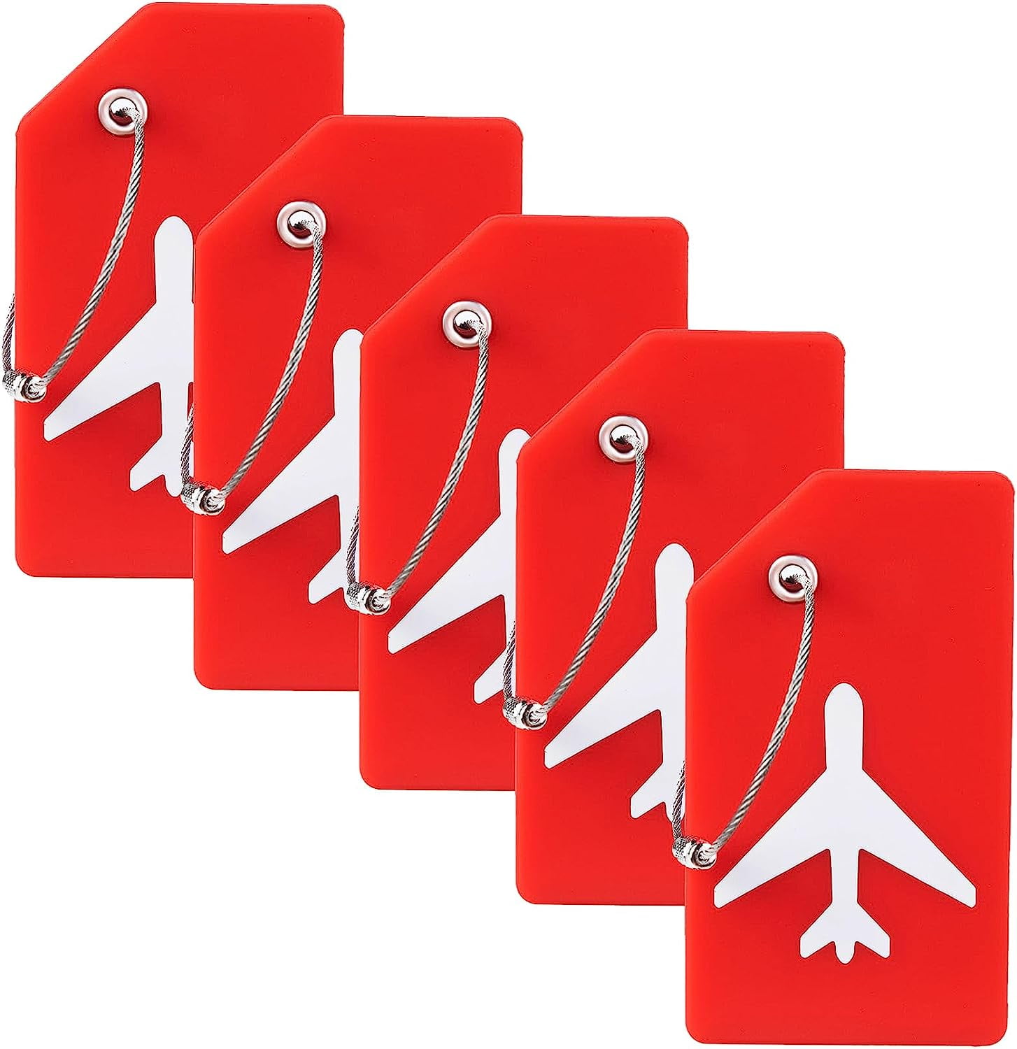 "5 Pack Silicone Luggage Tag Baggage Handbag School Bag Suitcase ...