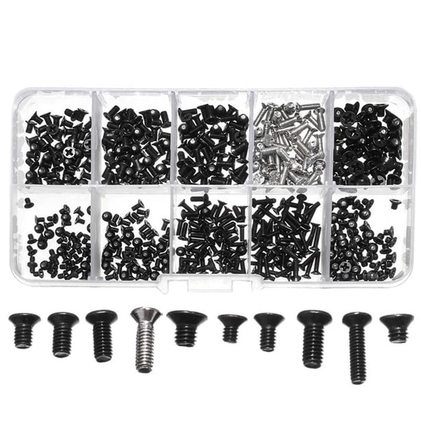 500 Pieces/Set Computer Screws Assortment with Storage Fastener 500 ...