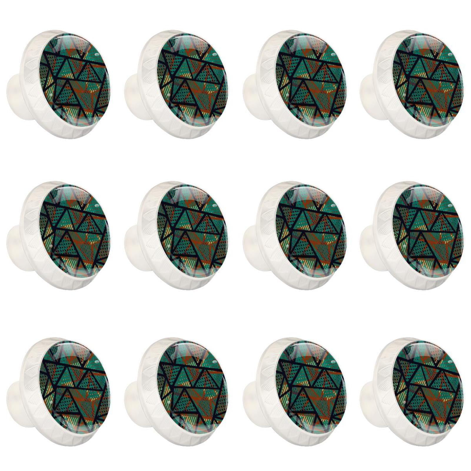 12 Pcs Geometry Knobs for Kitchen Cabinet Cupboard Dresser Bookcase ...