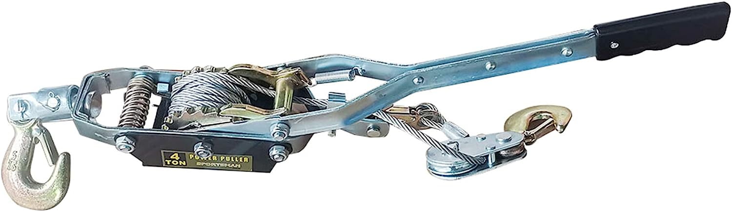 Handdo 4 Ton Heavy Duty Power Puller Dual Gear Ratchet Puller Come ...