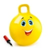 New Bounce Yellow Smiley Face Hopper Ball for Kids - Jumping Children's ...