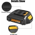 Vanon WA3520 20V 4.0Ah Lithium Battery, Rechargeable, Durable, Safe for ...