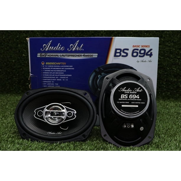 Bocinas Medios Rangos Coaxiales Audio Art BS 694 225 Watts 6x9 Pulgadas ...