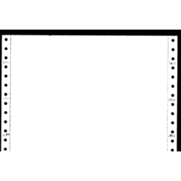9-1/2 x 7" Continuous Paper, White, 2 Part, Side Perfs - Walmart.com