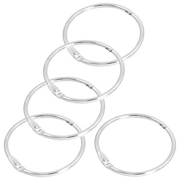 6 Pcs Loose Leaf Binder Rings 2 Inches, Metal Home Office Book Rings ...