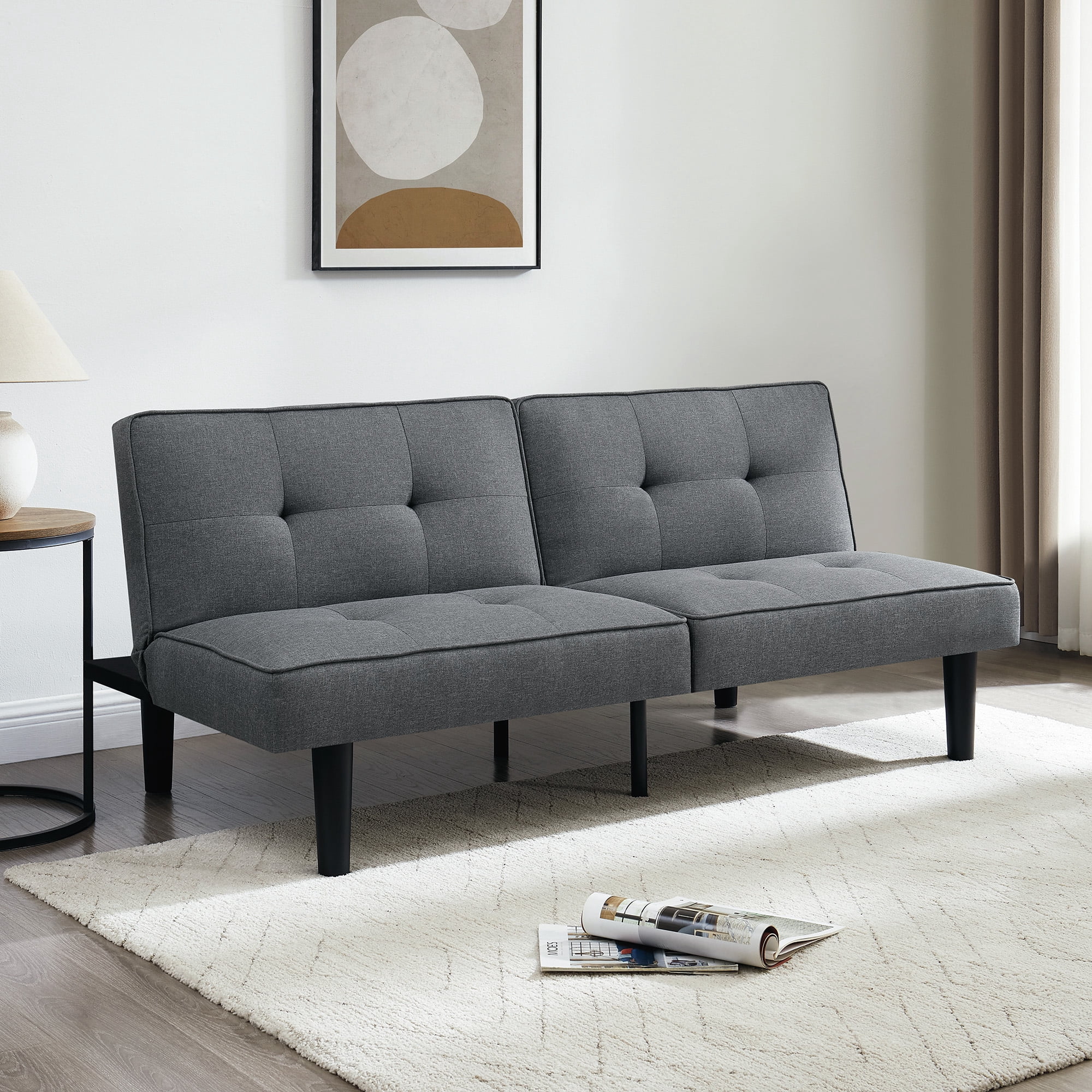 Click here for Mainstays Studio Futon  Grey prices