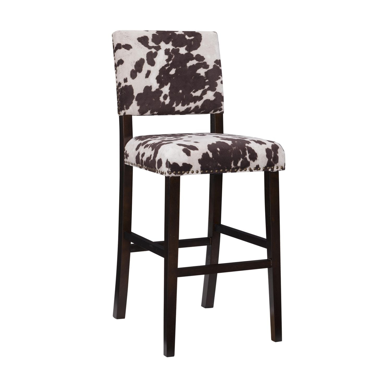 Click here for Linon Noah Brown Cow Print Bar Stool prices