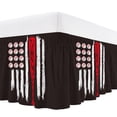 American Flag Bed Skirt Bed Skirts King Size 16 Inch Drop, Baseball ...