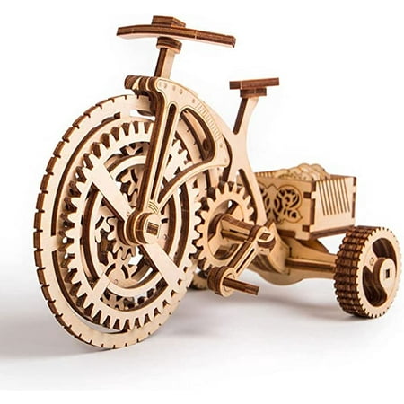 3D Wooden Bicycle Toy Model - Bicycle Model Kit Mechanical Model to ...