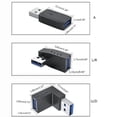 USB 3.0 Adapter 90 Degree Vertical Up and Down Angle, Horizontal Left ...