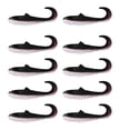 awjaisca 10Pcs Fishing Bait with Curved Tail Realistic Looking Vibrant ...