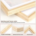 11x14 Picture Frame, Natural Solid Maple Wood Picture Frame with High ...