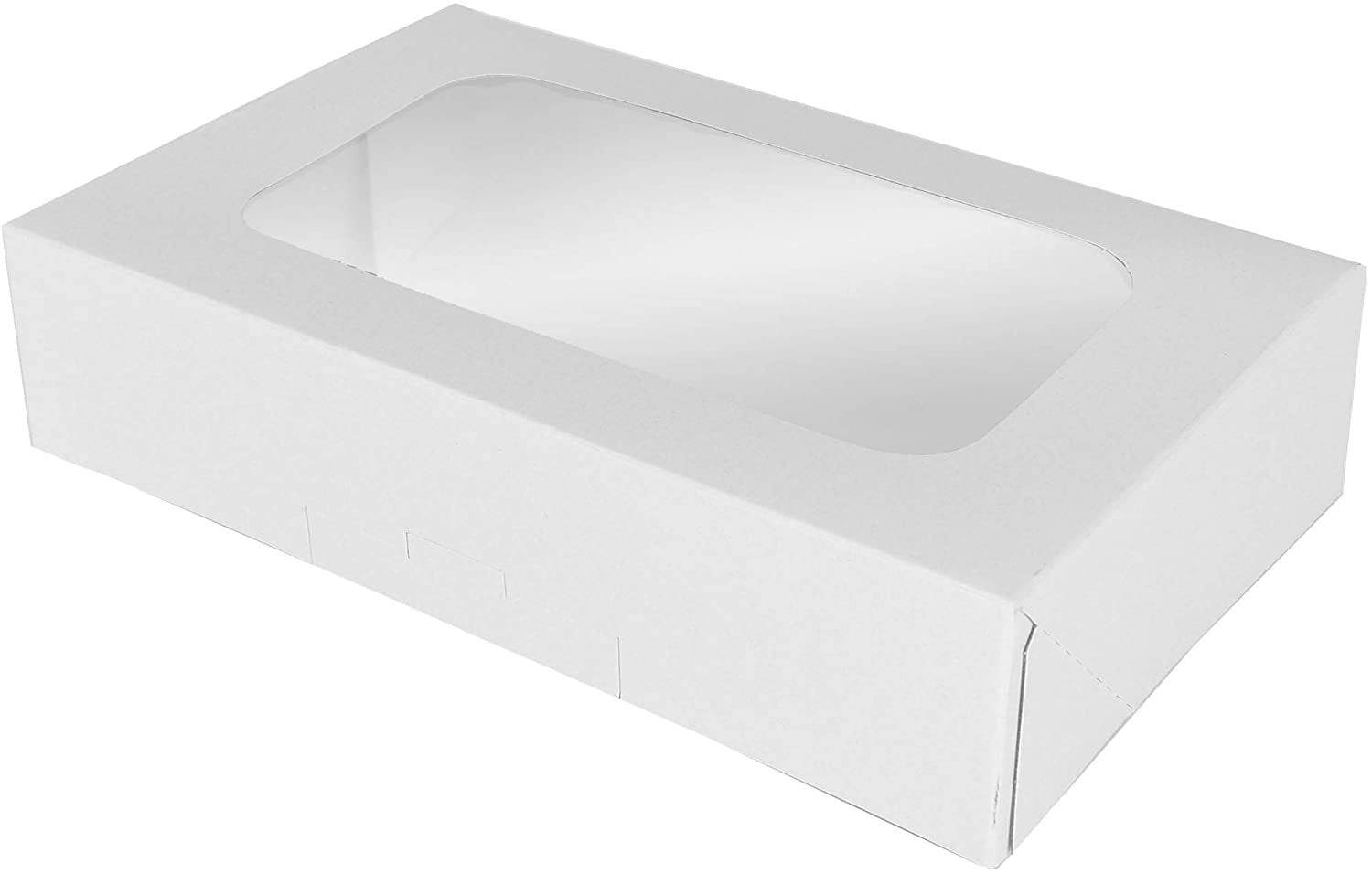 O'Creme Rectangular Window Pie Box 8.5 Inch x 5.5 Inch x 2 Inch High ...