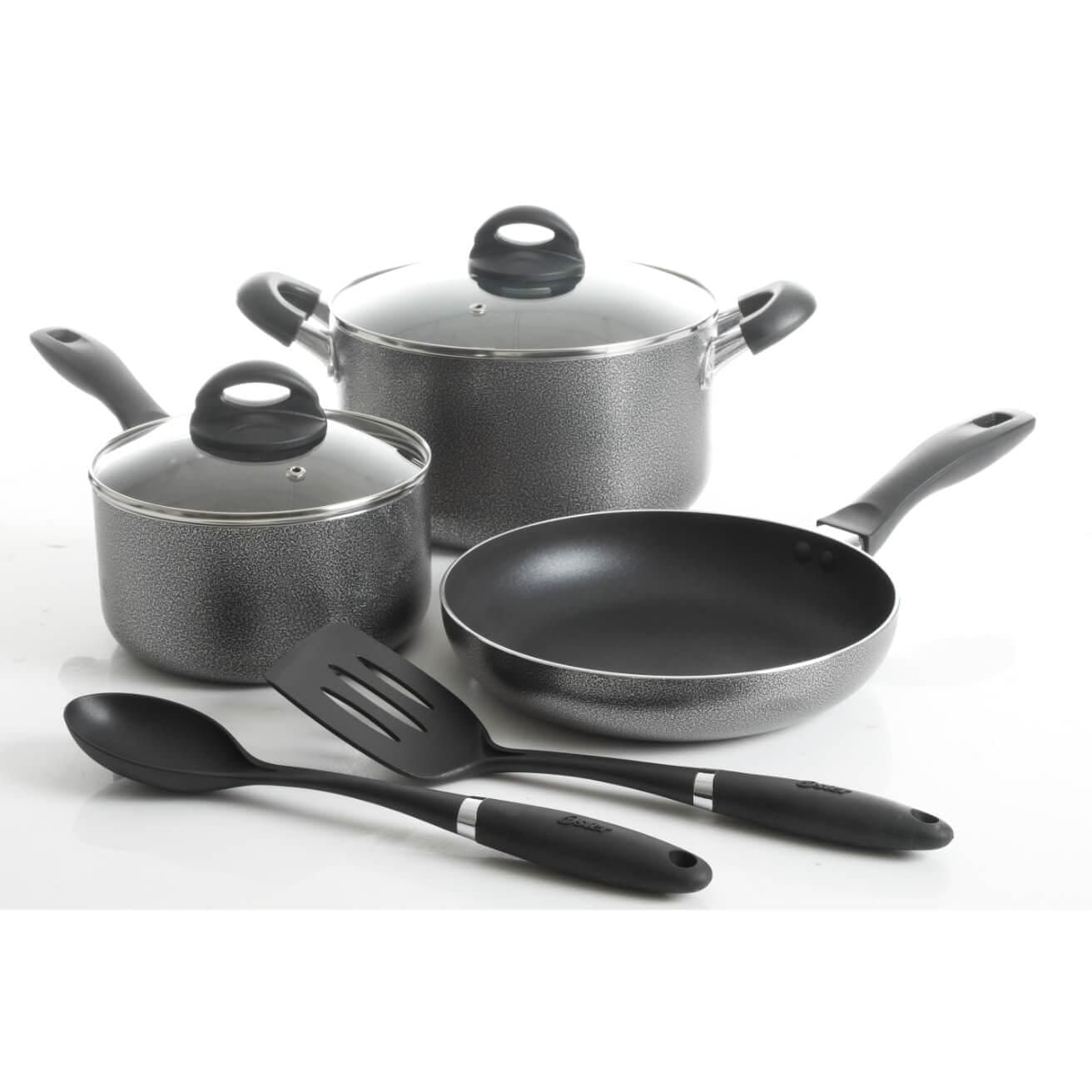 Click here for Oster Clairborne 7 Piece Aluminum Cookware Set W/... prices