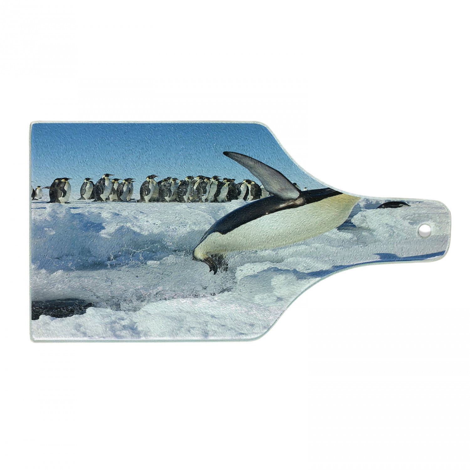 Penguin Cutting Board, Penguins Pole Wildlife Swimming Flying Dancing ...