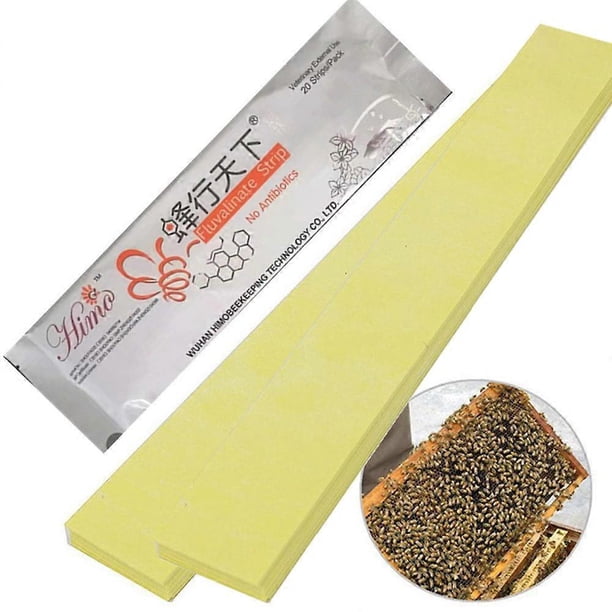 20/40/60 Pcs Bee Mite Acaricide Strip Beekeeping Bee Varroa Mite Killer ...