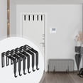 6 Pack Over Door Hooks, Heavy Duty Metal Hanger Rack, Adjustable Space ...