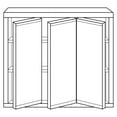 Jensen 255030 30 x 28 in. Horizon 3 Door Bevel Edge Medicine Cabinet ...