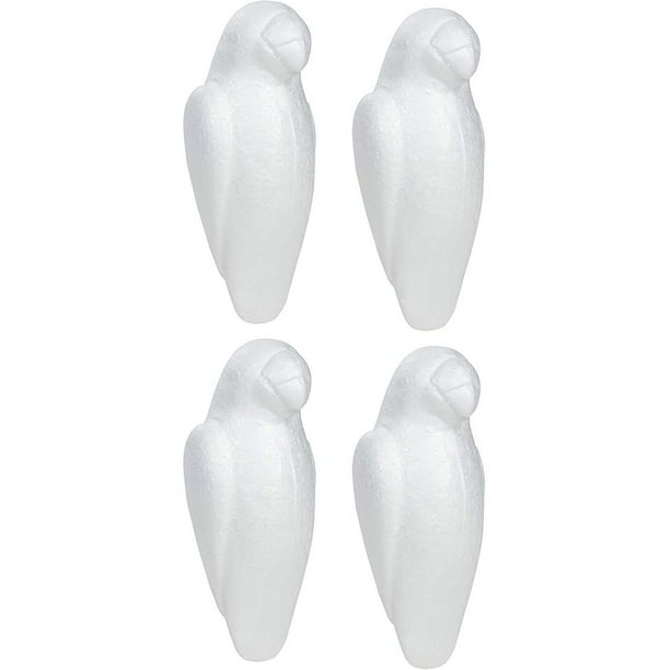 Craft Foam - 4-Count Parrot Shaped Foam Sculpture, Polystyrene Foam ...