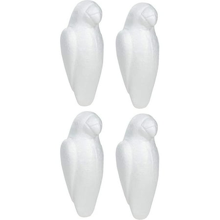 Craft Foam - 4-Count Parrot Shaped Foam Sculpture, Polystyrene Foam ...