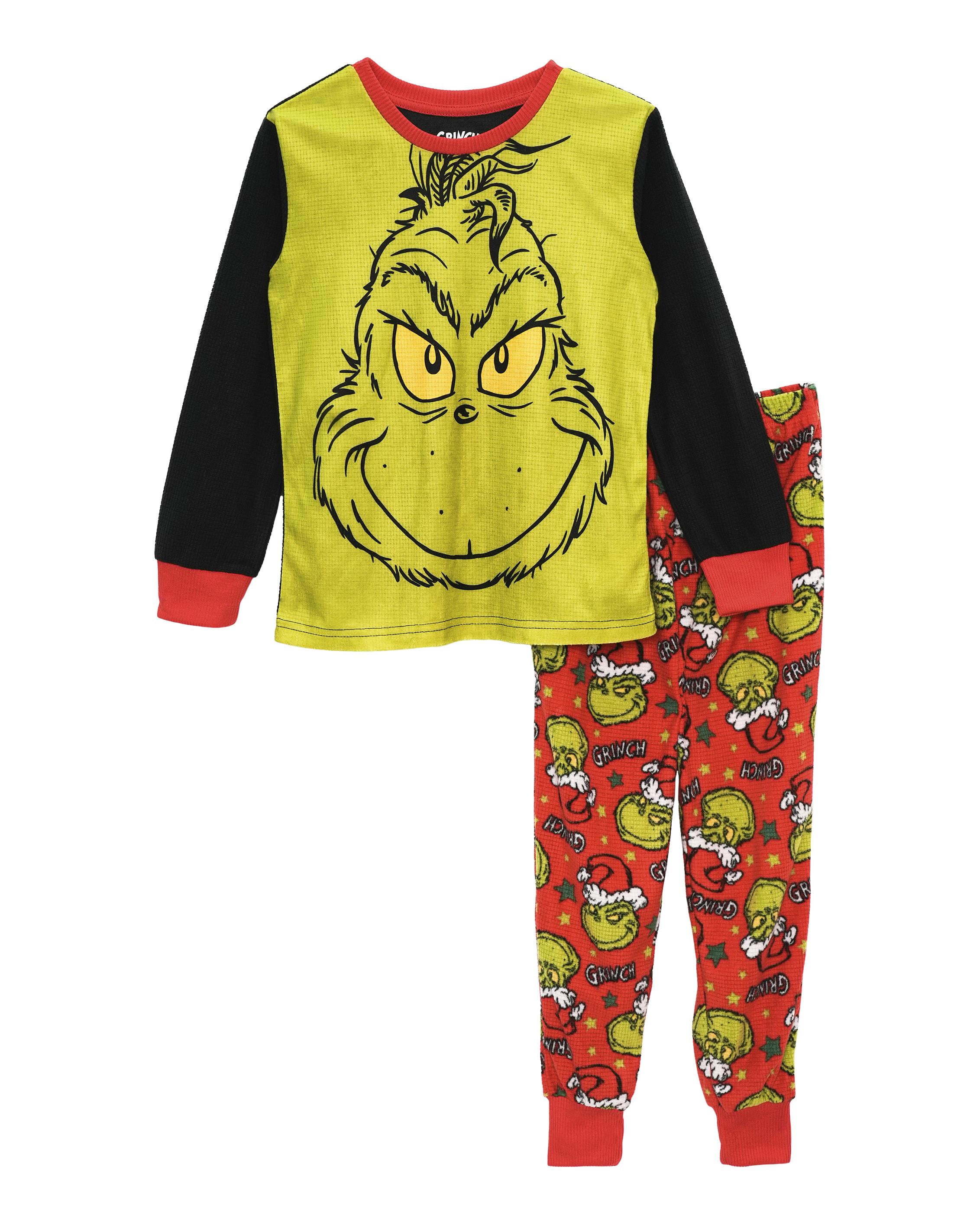 Intimo Boys' Dr Seuss How The Grinch Stole Christmas Boys Flannel Pajama Set | atelier-yuwa.ciao.jp