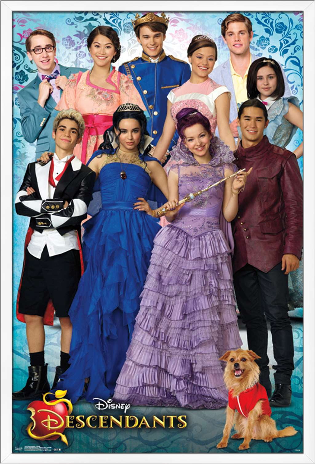 Disney Descendants - Group Wall Poster, 22.375" x 34", Framed - Walmart.com