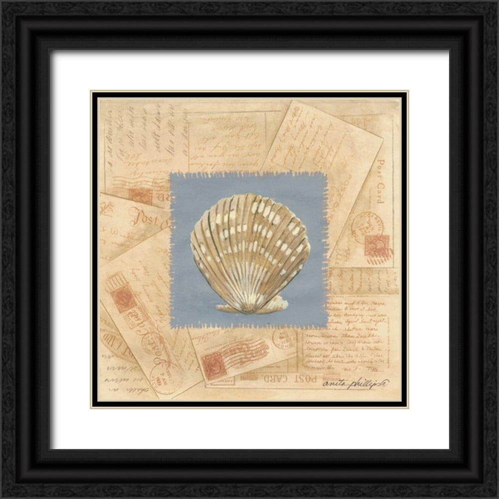 Phillips, Anita 12x12 Black Ornate Wood Framed with Double Matting ...